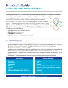 Getting Started: The Four Tendencies | Gretchen Rubin